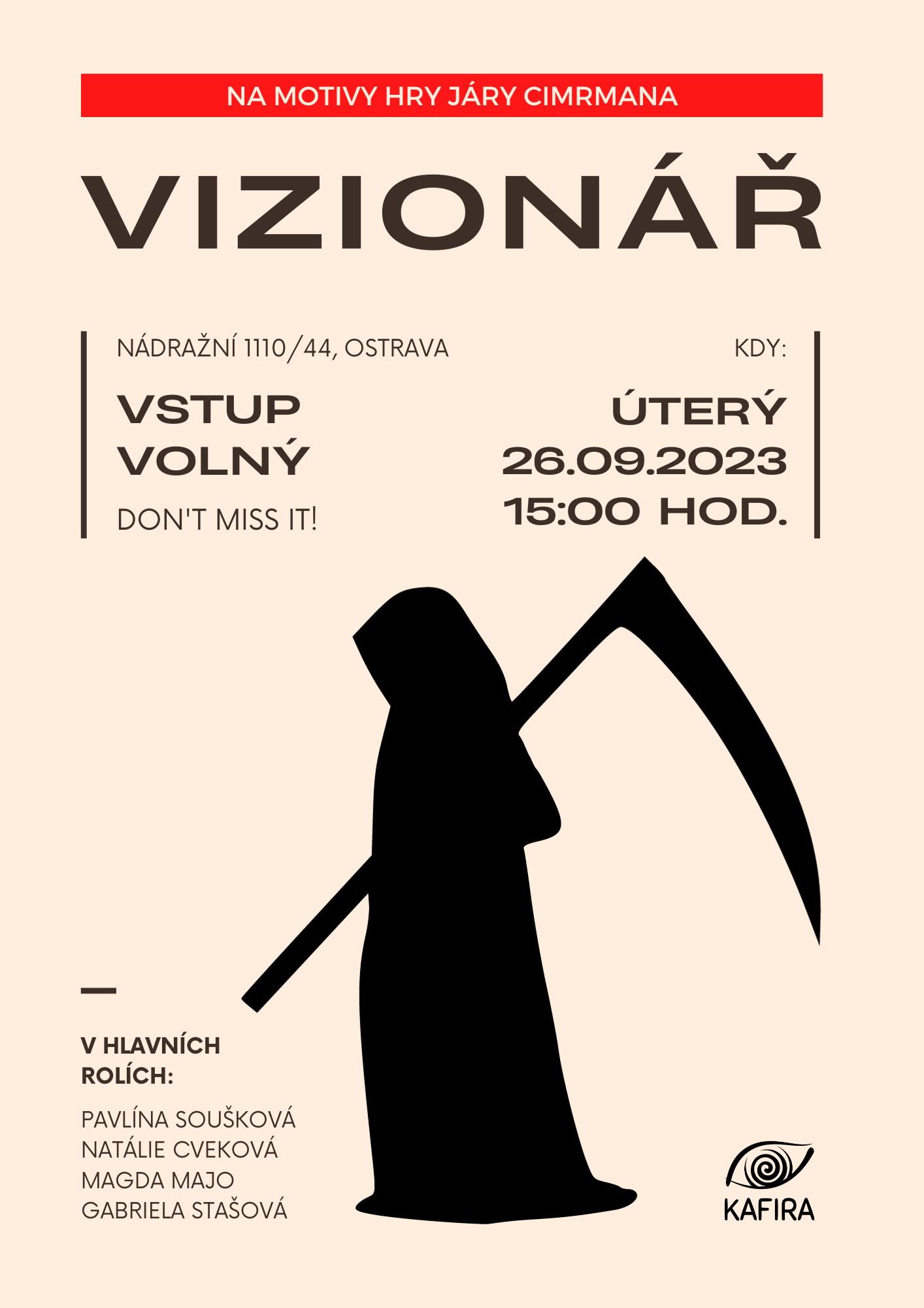 Divadelní představení VIZIONÁŘ | KAFIRA o.p.s.